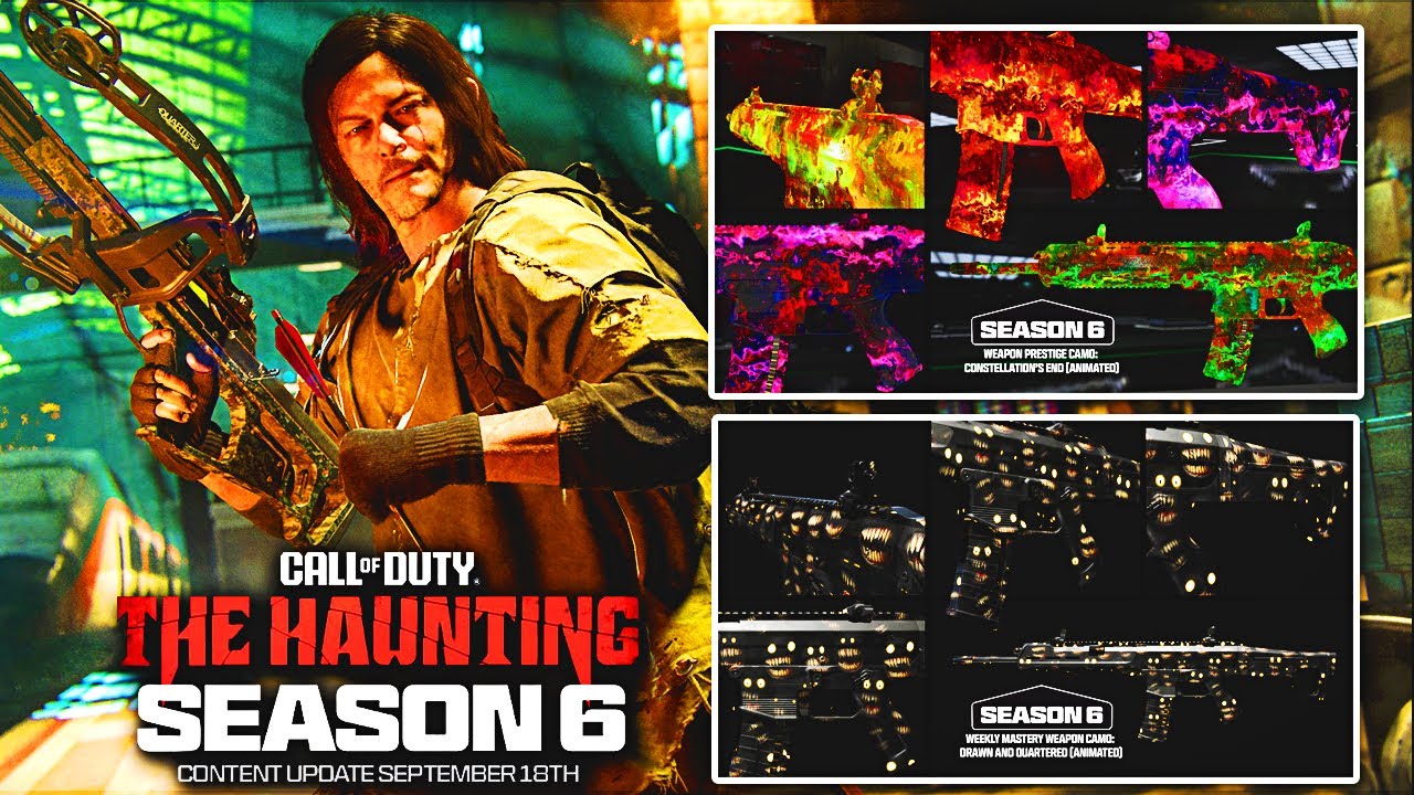 ALL Season 6 FREE ANIMATED CAMOS SHOWCASE (Constellations End, RANK ...