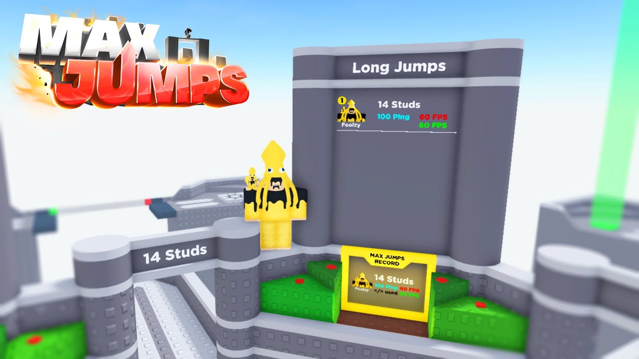 WORLD RECORD JUMPS ON ROBLOX (Max Jumps) - YouTube