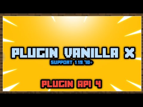 Plugin Vanilla X PM4 | Plugin Fixed Support Minecraft 1.19.70++ - YouTube