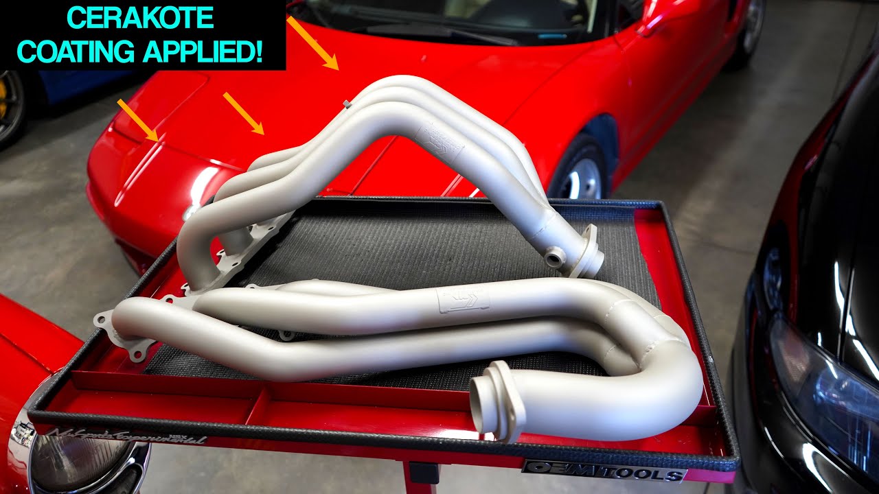 Cerakote Coating on Exhaust Headers - Acura NSX Headers Series - YouTube