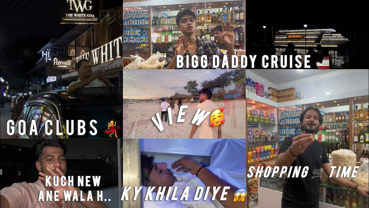 Goa me cruise ship 🚢 ke maze || Big daddy casino 🎰 || Aur kiye shopping ...