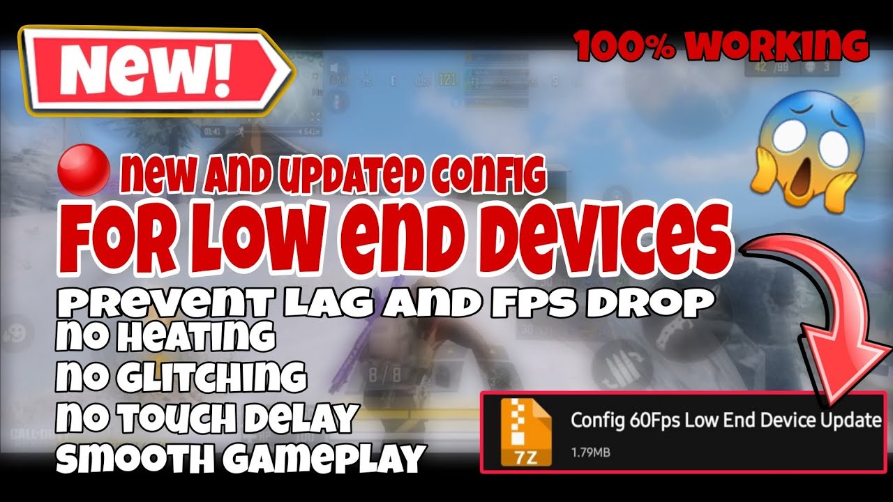NEW🔴 Config 60Fps For Low End Devices | Remove Frame Drops W/High ...