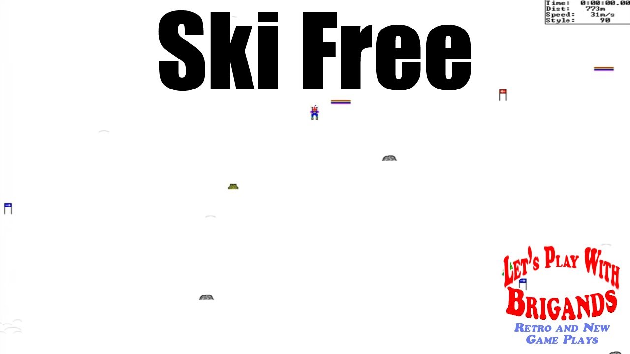 SkiFree (Skiing Game) - YouTube