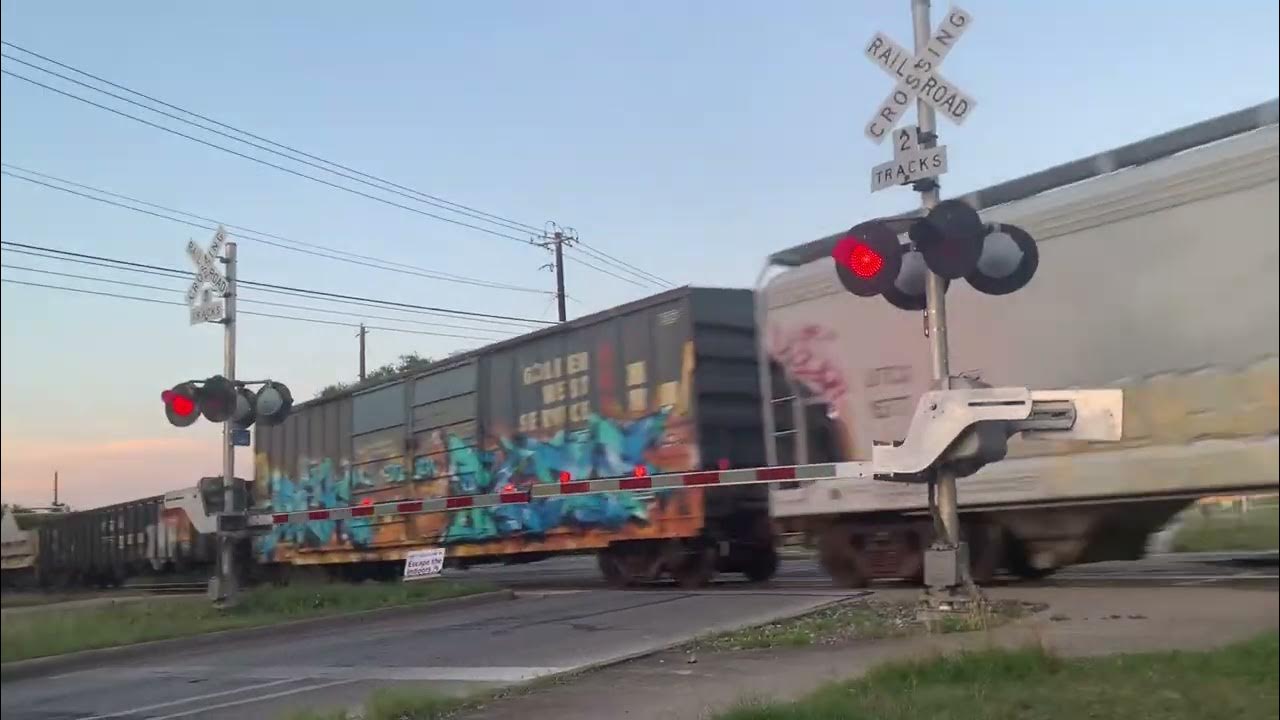 Northbound NS mix freight train at dittmar road in Austin Texas earlier ...