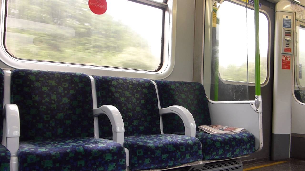 District Line D78 stock filmed between Elm Park and Upminster Bridge ...