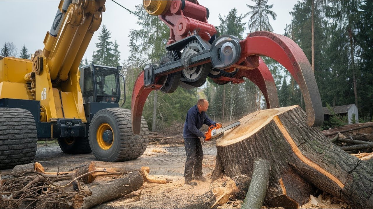 Homemade Tree Root Puller - Homemade Modern Chainsaw | Strange Tech HD ...