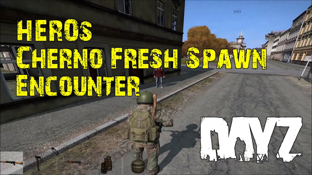DayZ Standalone HEROs - Cherno Fresh Spawn Encounter - YouTube