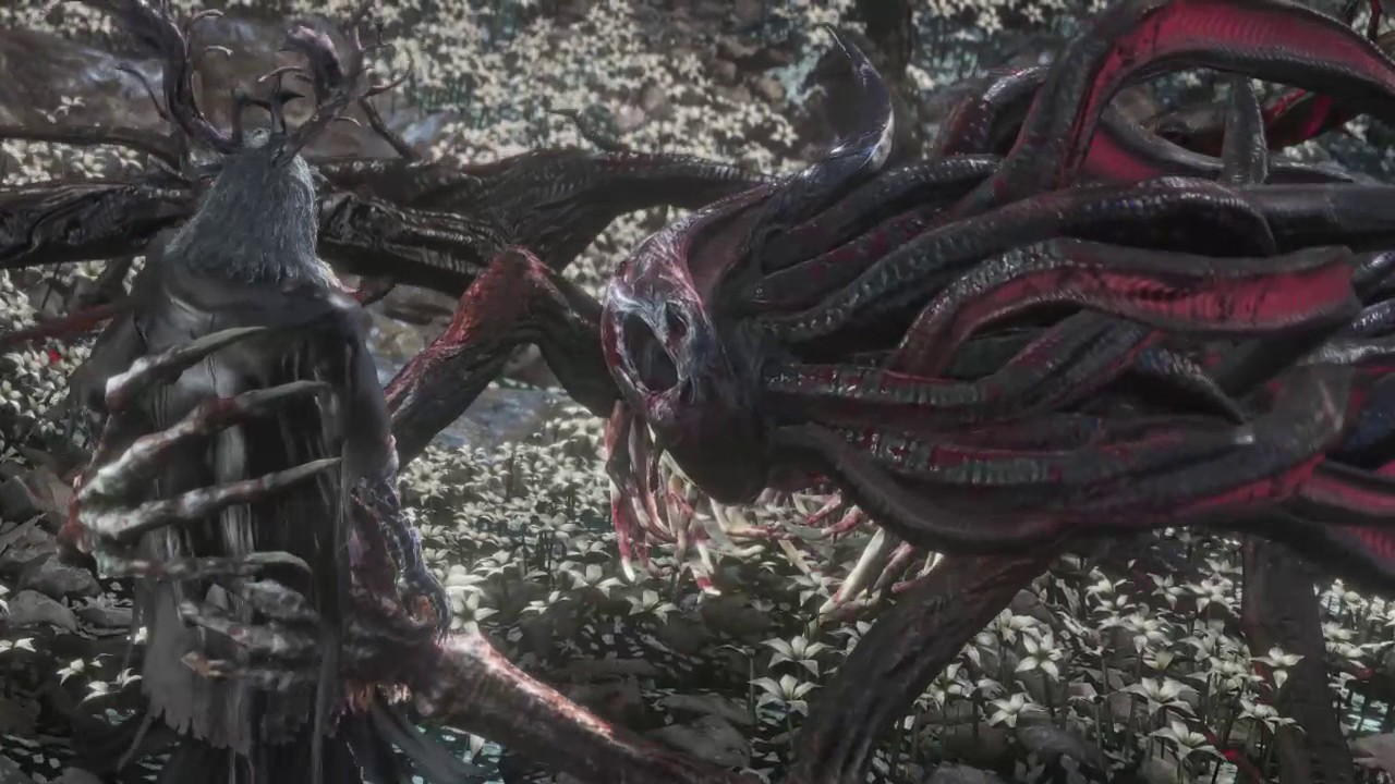 Bloodborne-3rd ending BOSSES "Gerhman, The First Hunter and Moon ...