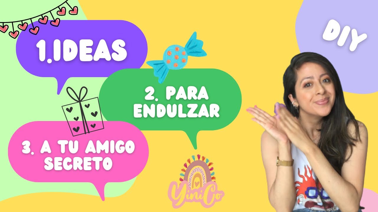 3 ideas 🍡🍭🍬de empaques divertidos para endulzar a nuestro amigo secreto ...