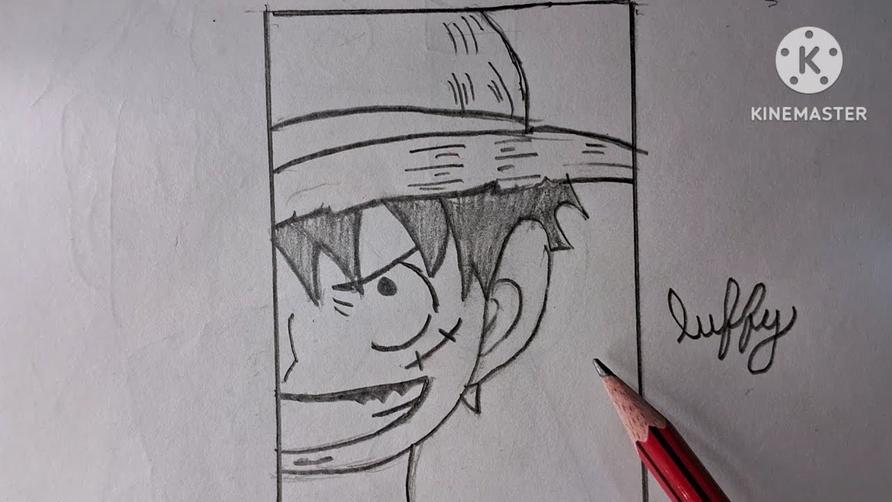 How to draw Monkey D. Luffy step by step ll Easy anime drawing ll Easy ...