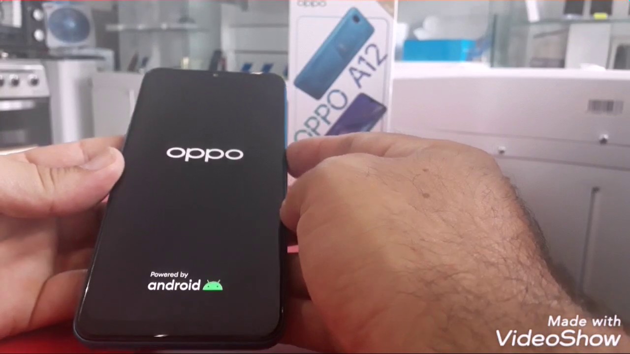 How to put a Sim card in OPPO A12 - YouTube