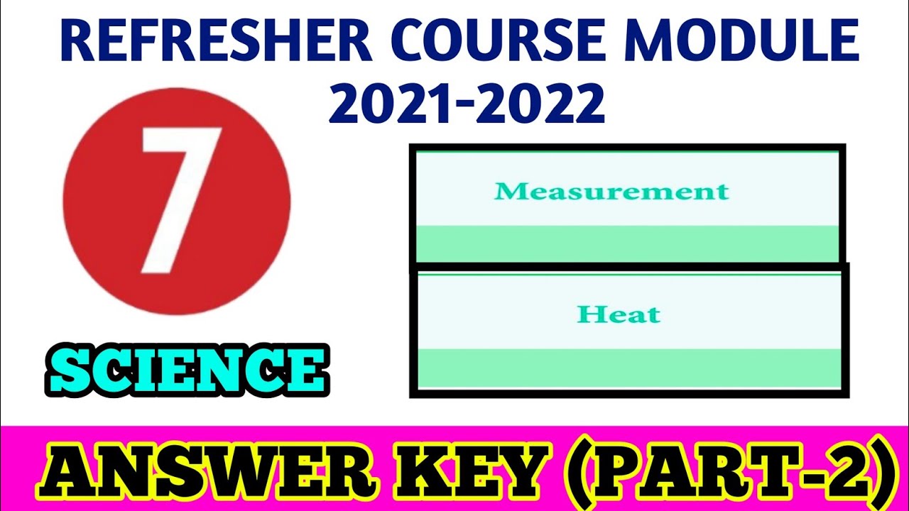Class 7 Science Refresher Course Module Answer Key YouTube class-7-science-refresher-course-module-answer-key-youtube