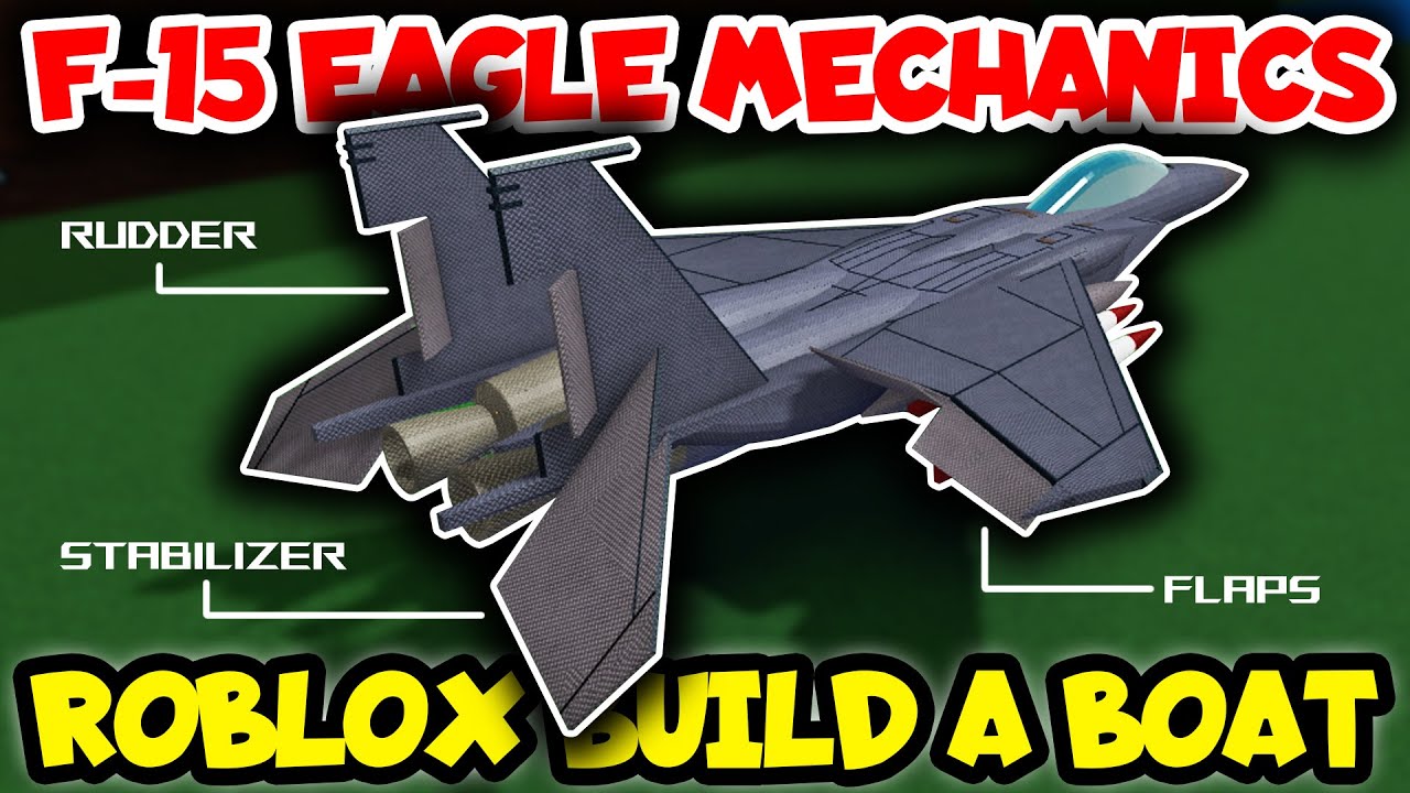F-15 Fighter Jet Mechanics Flaps Rudder and Stabilizer in Roblox Build ...