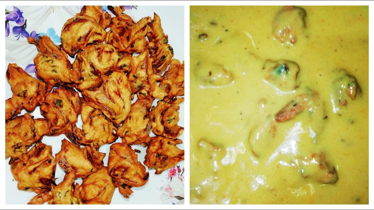 यूपी स्टाइल कढ़ी पकोड़ा बनाने की विधि | How to make Besan Pakoda Kadhi ...