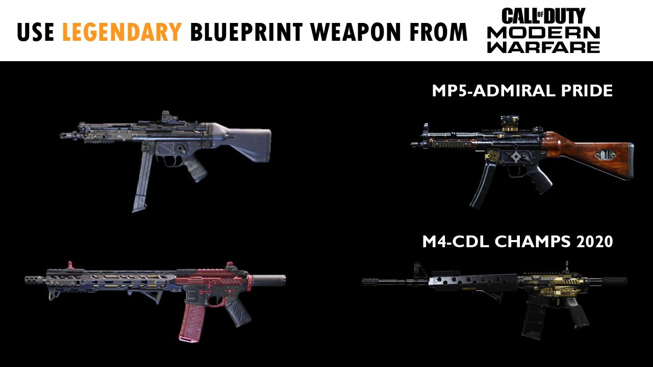What If Weapon From CODM Use Legendary Blueprint From COD Modern ...