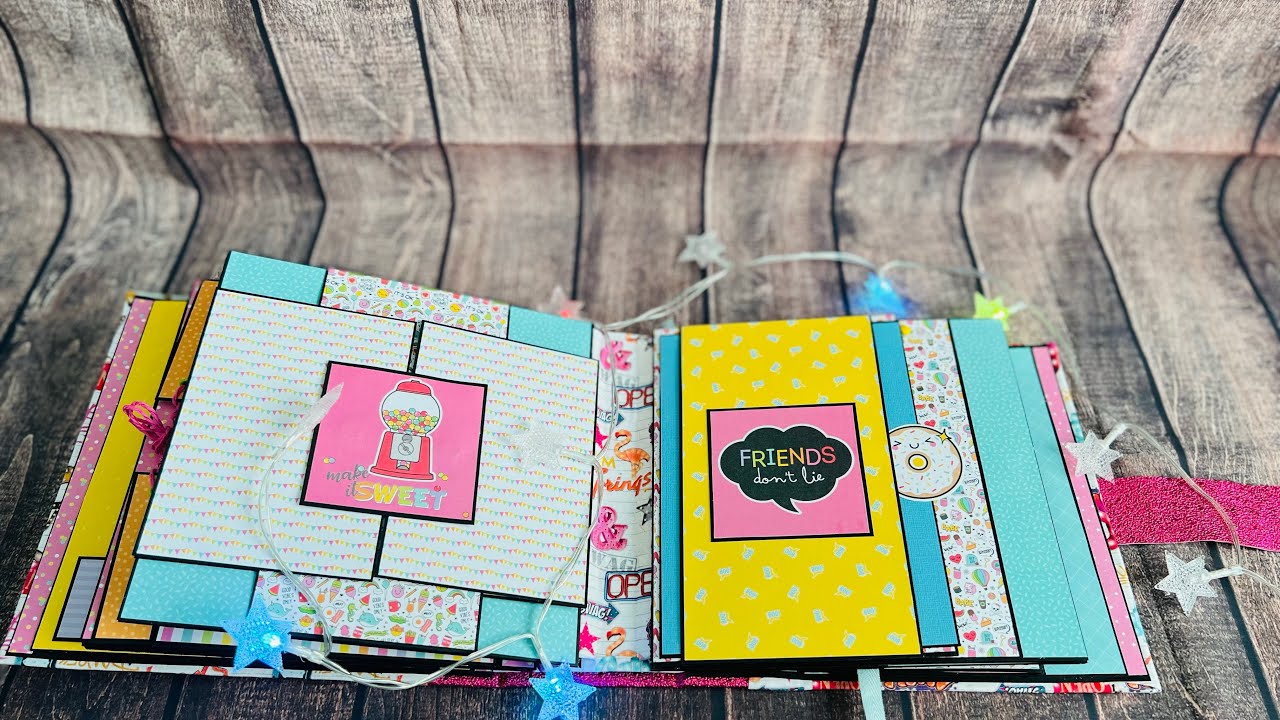 Tutoriel #4 Scrapbooking "Album wonderful" pop-up #action #scrapbooking ...
