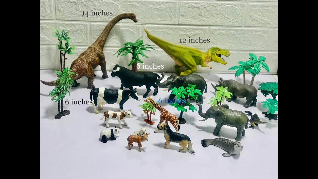 Schleich Dino cow and other animals - YouTube