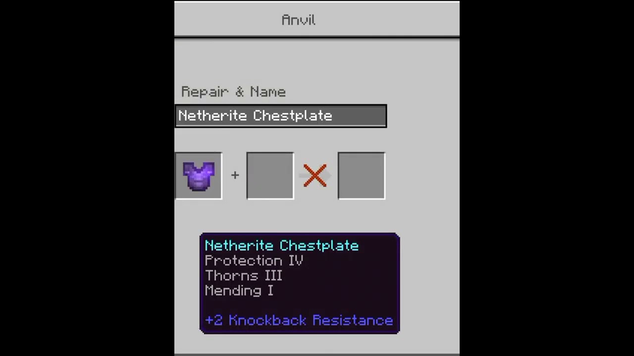Max enchantment in netherite chestplate #short #viral #minecraft - YouTube