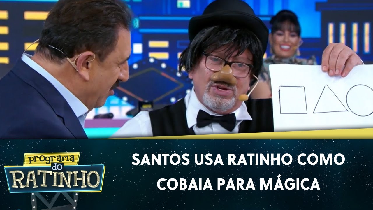 Santos usa Ratinho como cobaia para mágica | Programa do Ratinho (02/11 ...