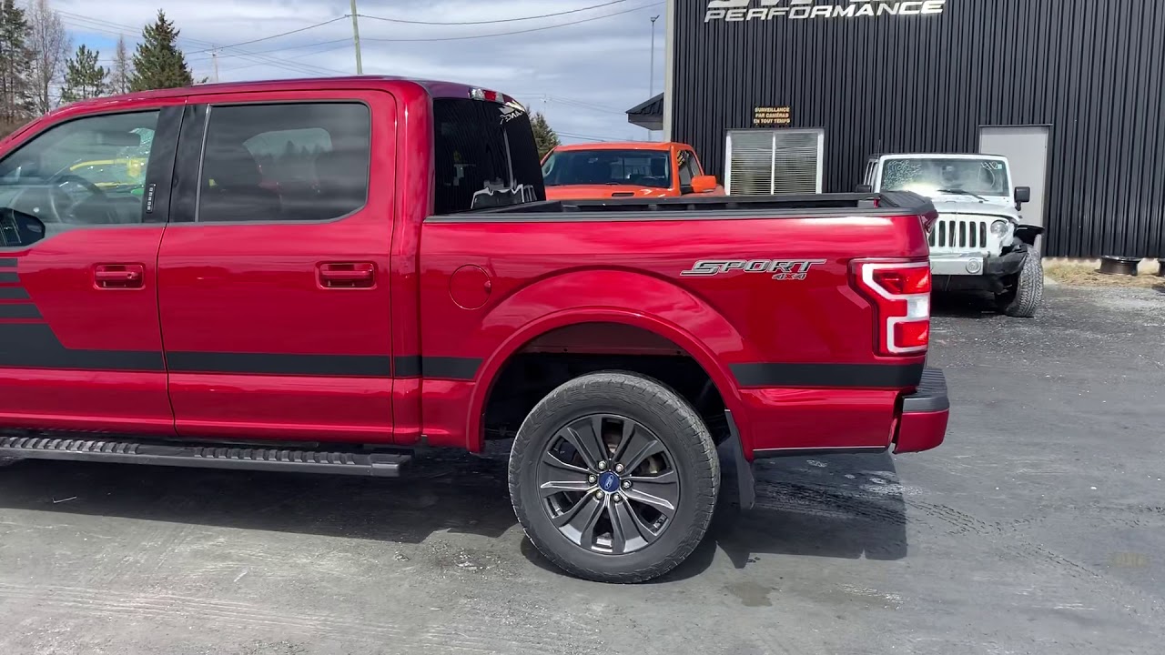 2018 F150 Sport crew cab Not Branded ruby red - YouTube