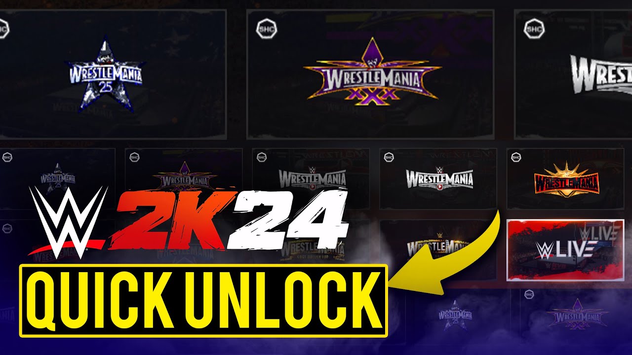 Unlock WWE 2K24 showcase Arenas/Superstars Instantly! - YouTube