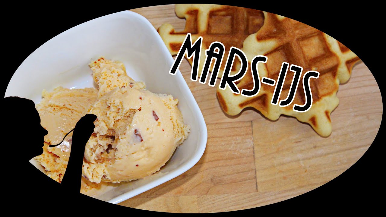 Mars ijs recept en ingrediënten (in de ijsmachine) - YouTube