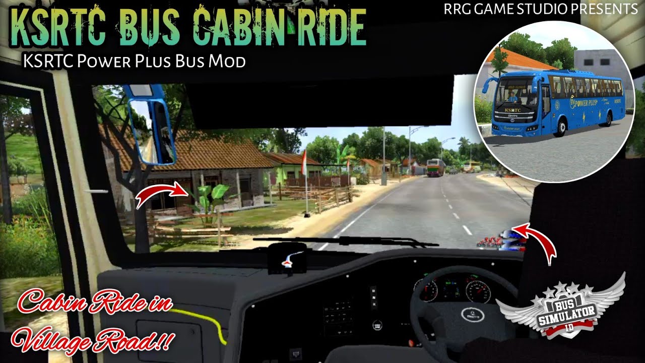 🤩🔥KSRTC Power Plus Bus Cabin Ride | KSRTC Cabin Ride in Village Road ...