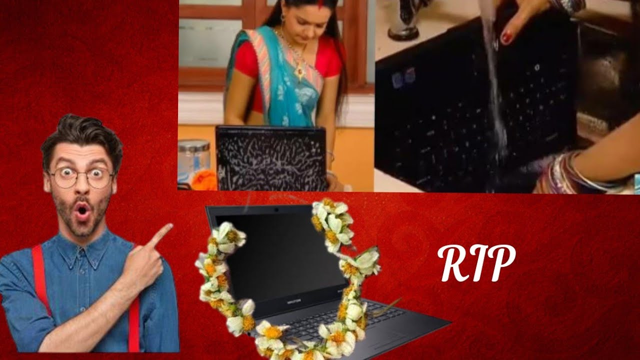 How to wash your laptop gopi bahu style - YouTube