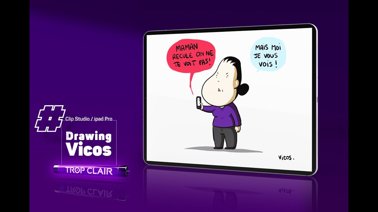 Dessin Chibi direct sur Ipad Pro / ClipStudio - YouTube