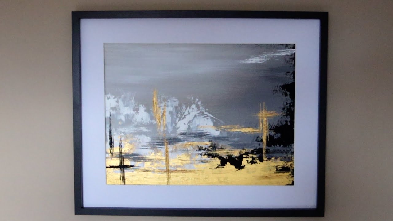 ABSTRACT PAINTING TECHNIQUE/ VERY EASY ACRYLIC PAINTING/ STEP BY STEP ...