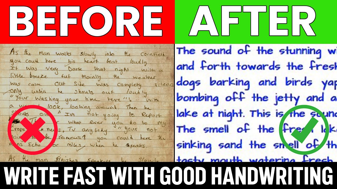 Write Fast In Exam With Good HandWriting (Secret Study Hacks🔥) - YouTube