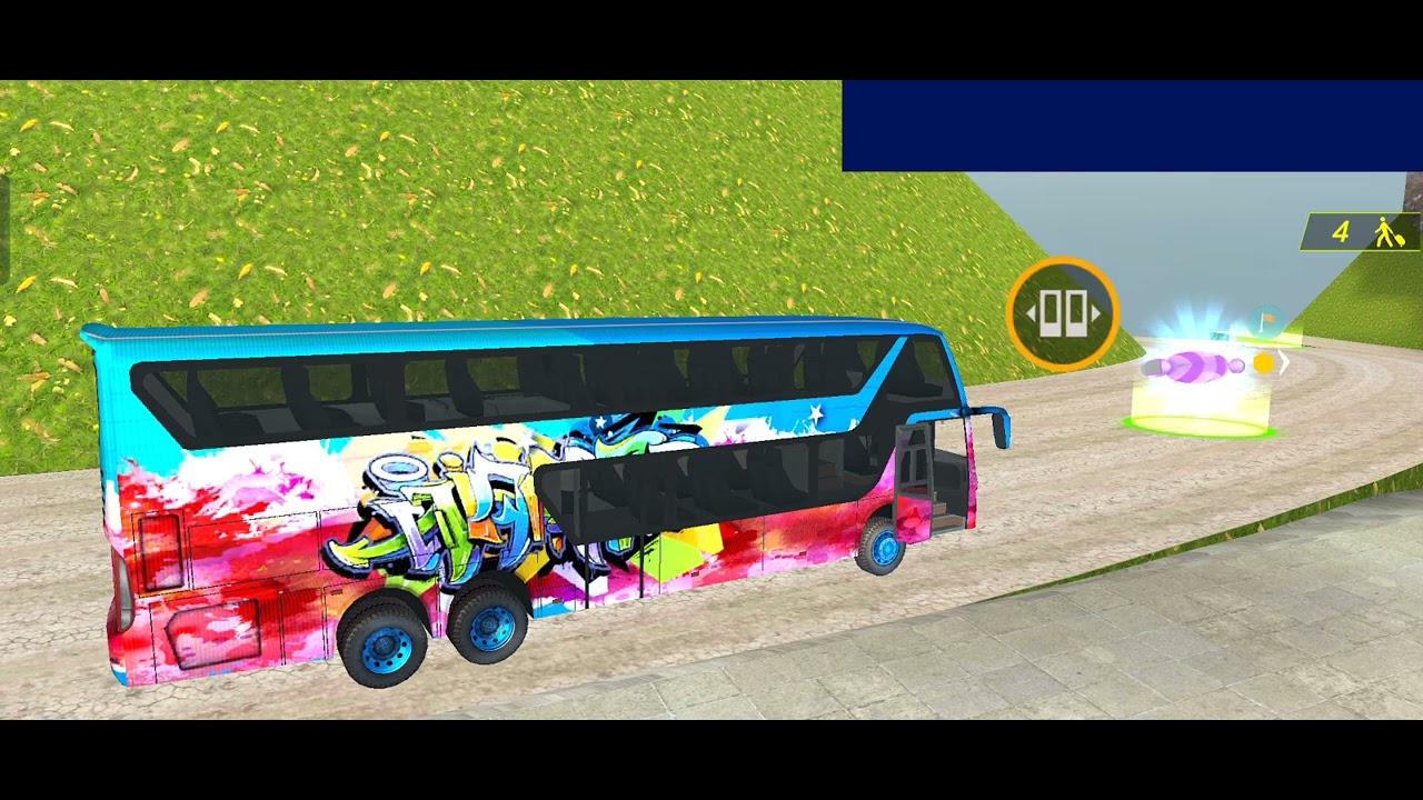 us Bus simulator. couch bus 3d. bus driver. bus wali game.level1 - YouTube