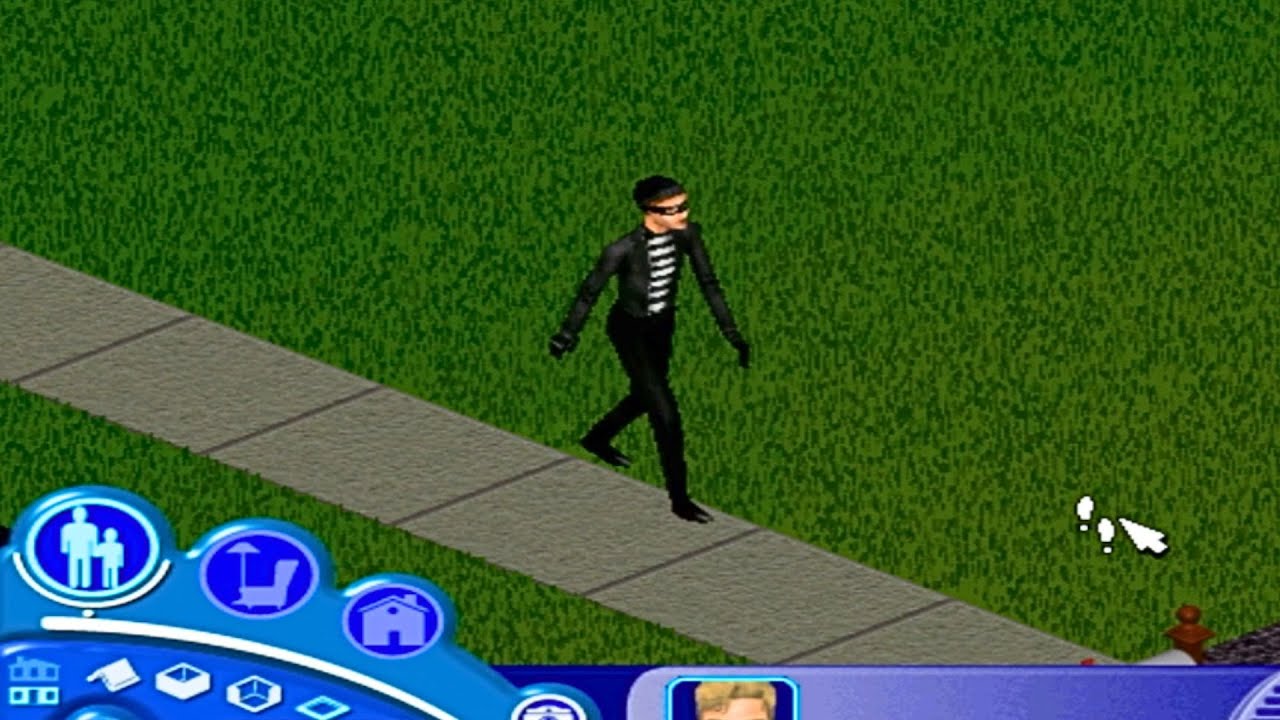 The Burglar from The Sims 1 was Terrifying - YouTube