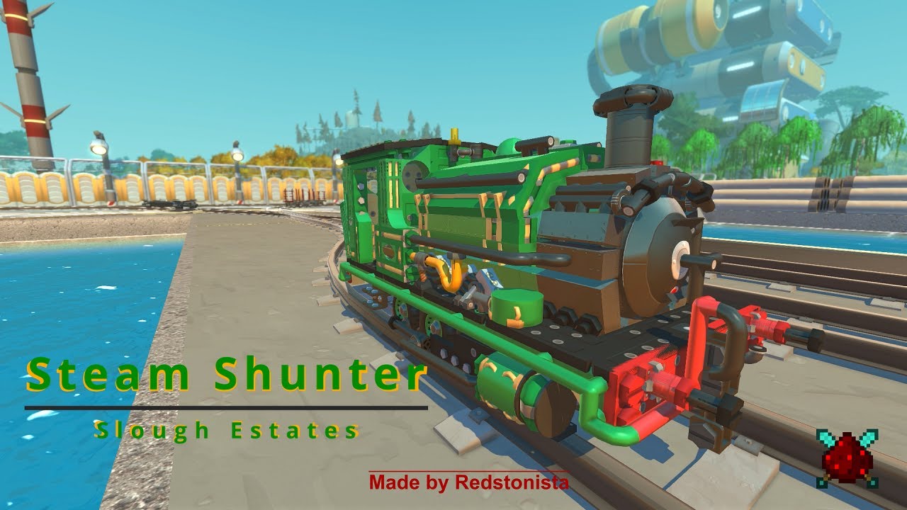 scrap mechanic shunter steam train "Slough Estates" - YouTube