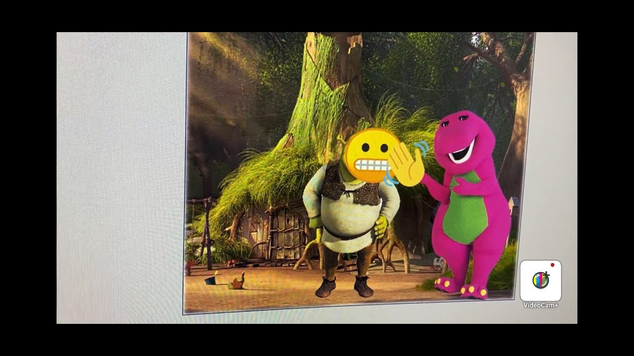 Barney slaps Shrek and gets grounded - YouTube