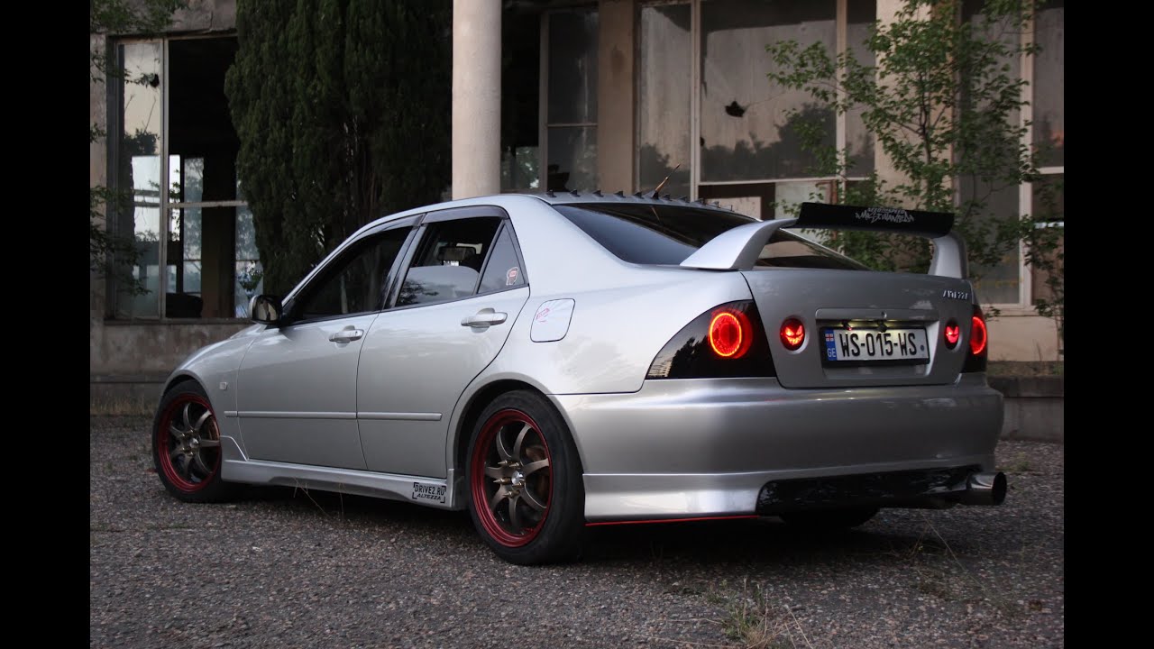 Спортивный выхлоп на Toyota Altezza V8 - YouTube