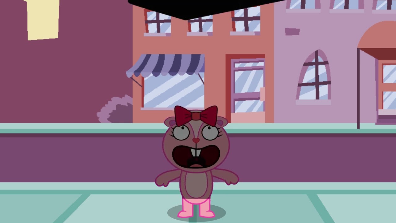 Happy Tree Friends - Lumpy's Piano falls on Giggles - YouTube