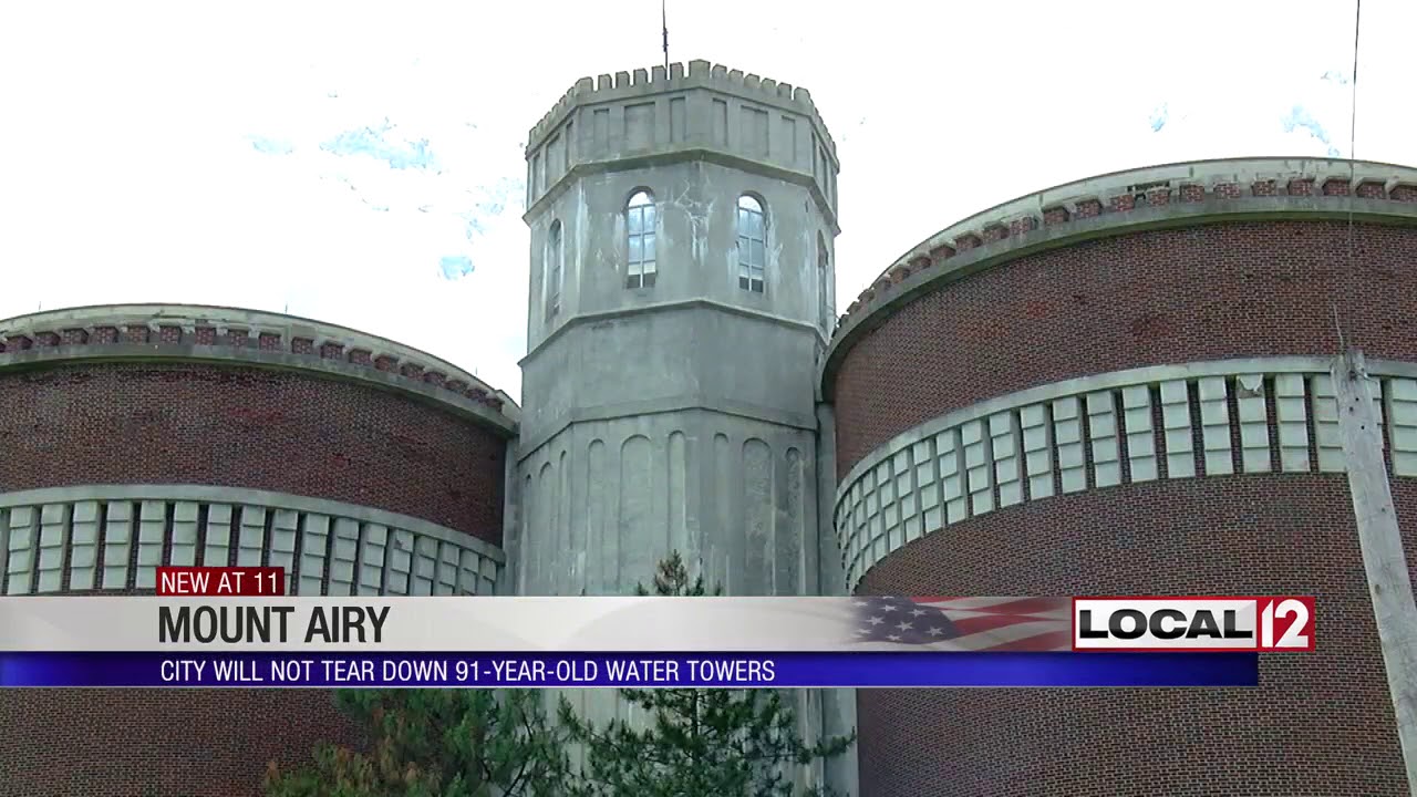 Mt. Airy water towers will be repaired instead of torn down - YouTube