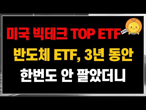 미국 빅테크 TOP ETF, 미국 반도체 ETF, 3년 동안 한주도 안팔고 모으기만 하면 이렇게 됩니다. - YouTube