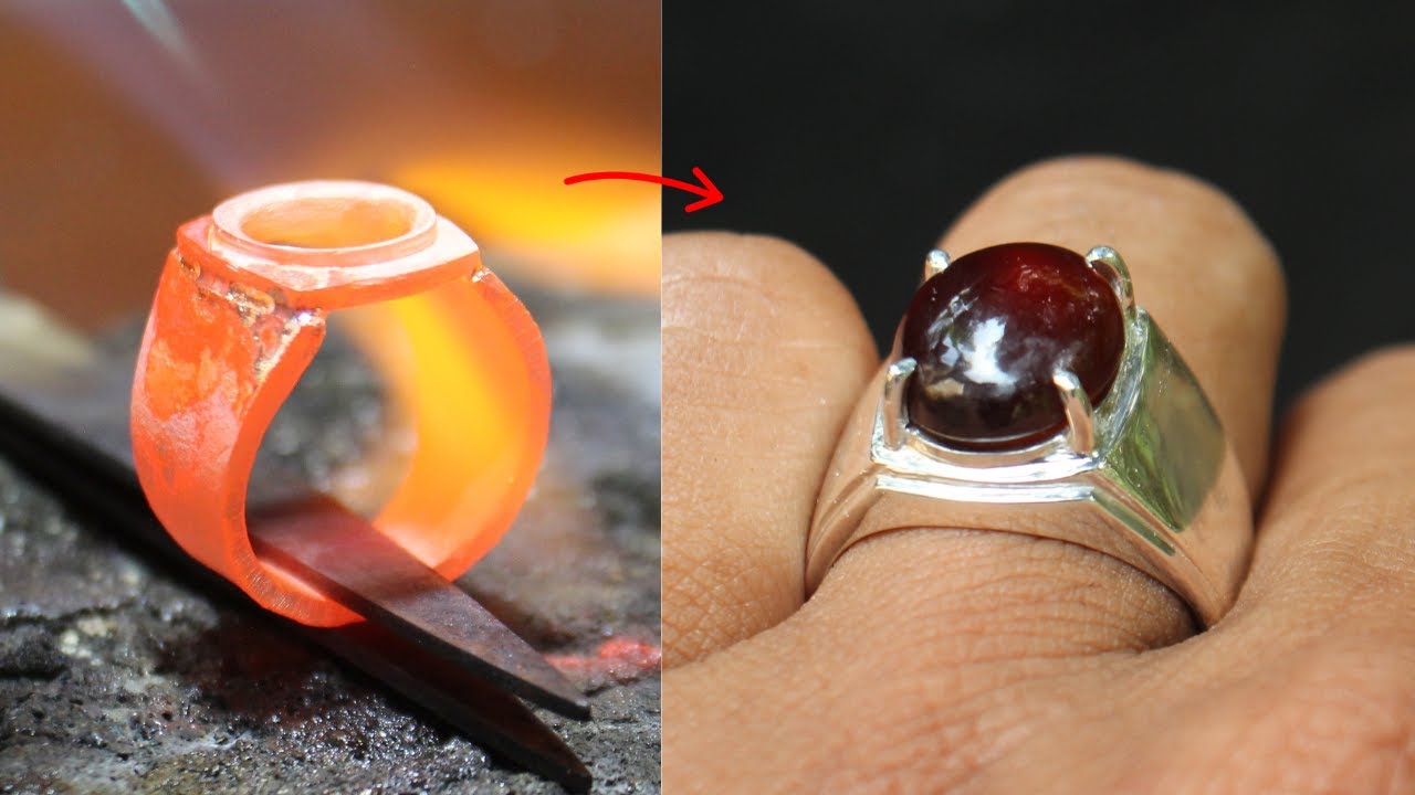 how to make a simple ring for men - making jewelry - YouTube