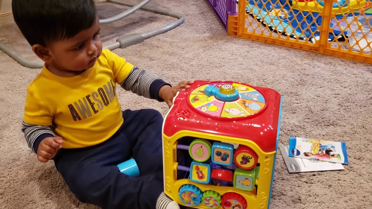 VTech Sort & Discover Activity Cube | Unboxing | 9 - 36 Months - YouTube