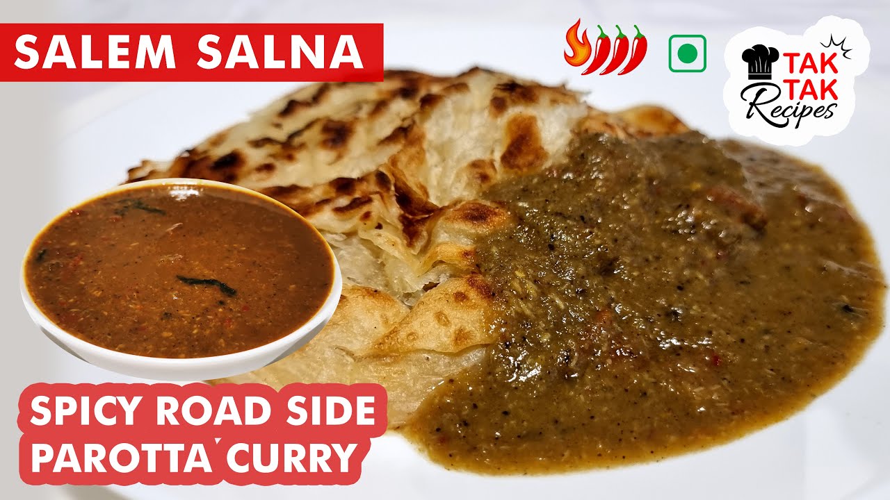 [169] Salem Salna | Road Kadai Parotta Kulambu | Vegetarian Curry | Non ...