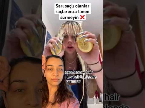 Saçlarınıza limon sürmeyin ❌ #keşfet #beauty #saçbakım #hair #haircare #shortvideo #reels #fyp