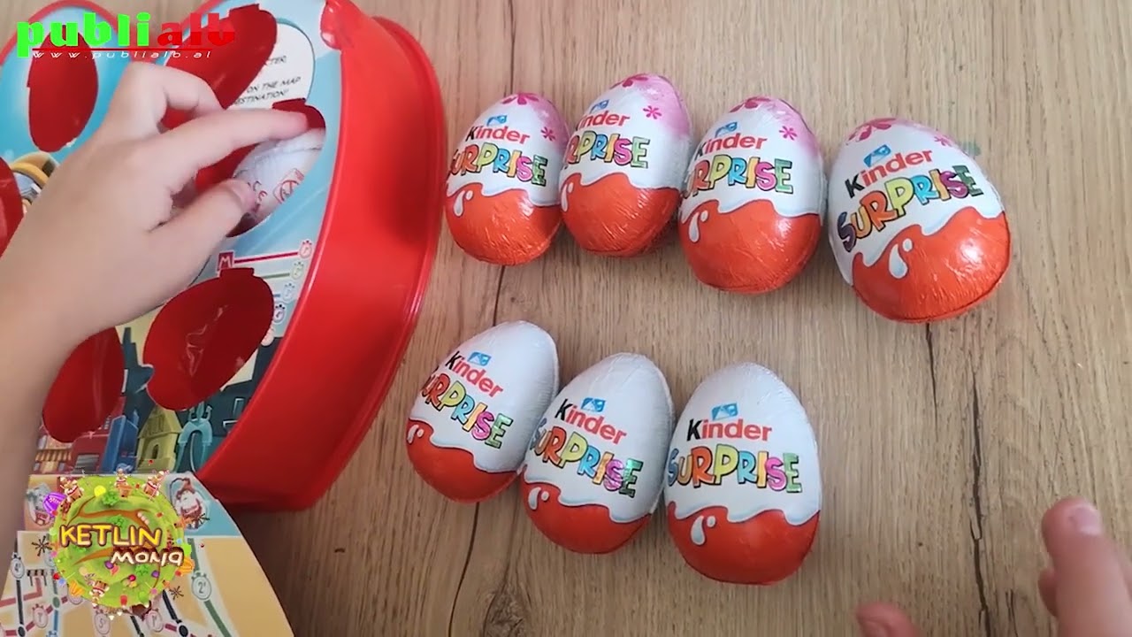 Unwrapping Kinder Surprise Egg Box - PART 1 - Ketlin World - YouTube