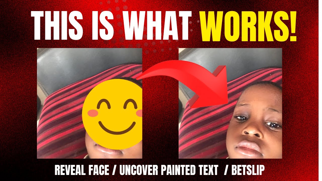 I Tried to Uncover Hidden Text Emoji Painted Screenshot - This is what ...