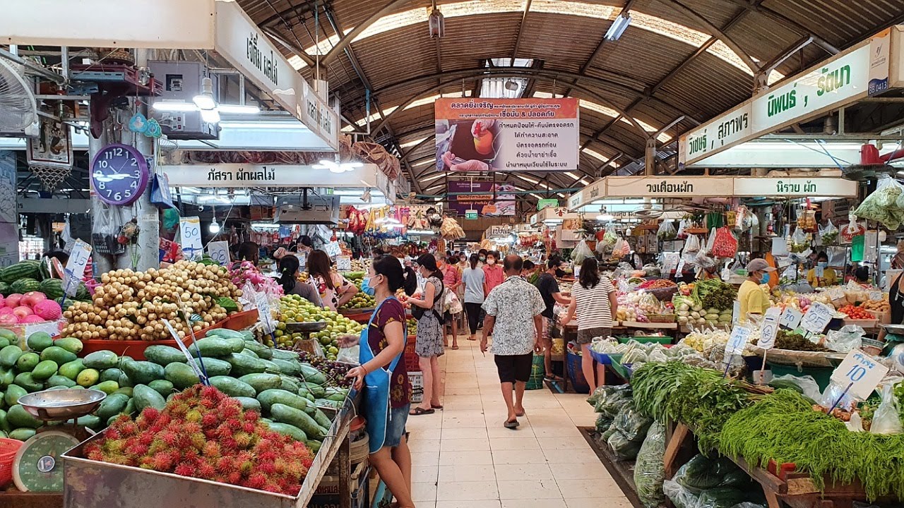 [4K] Bangkok Fresh Market 2020 | Fresh Fruits, Vegetables and Seafood ...