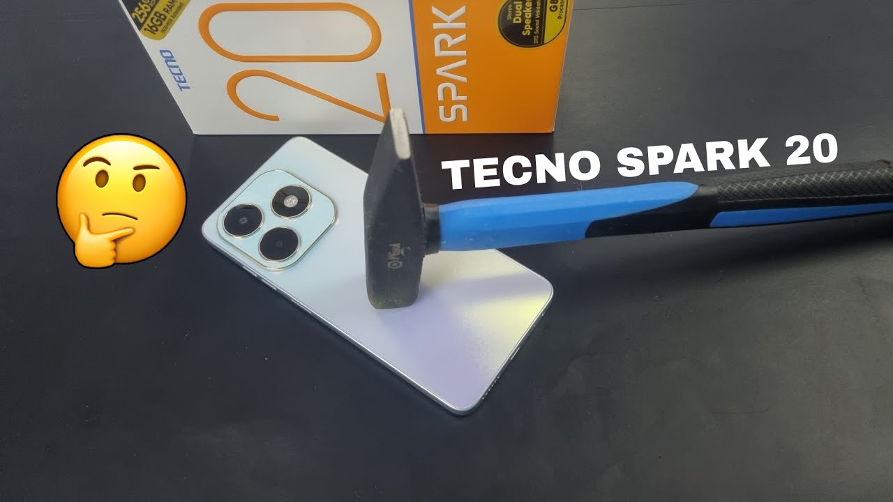 Tecno Spark 20 Screen Scratch Test | Spark 20 Durability & Bend Test 🔨🛠 ...