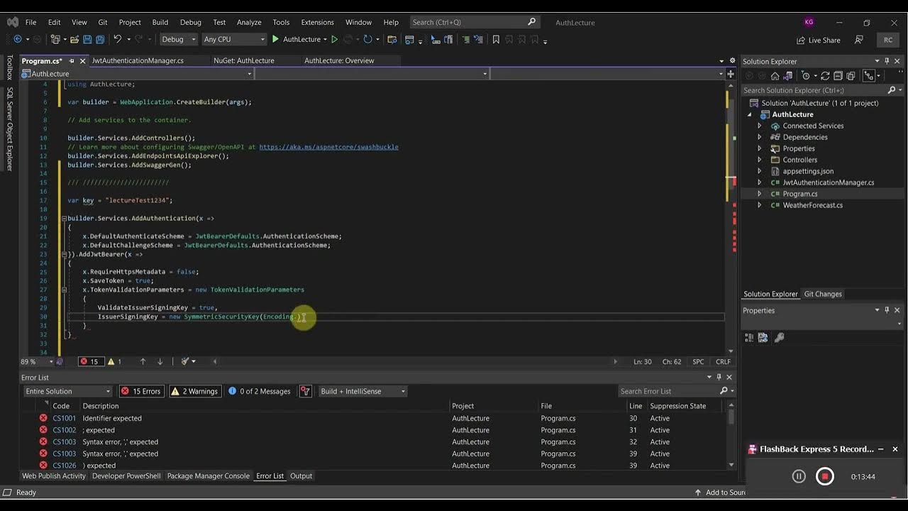 .NET Core 6.0 API Authentication using JWT - YouTube
