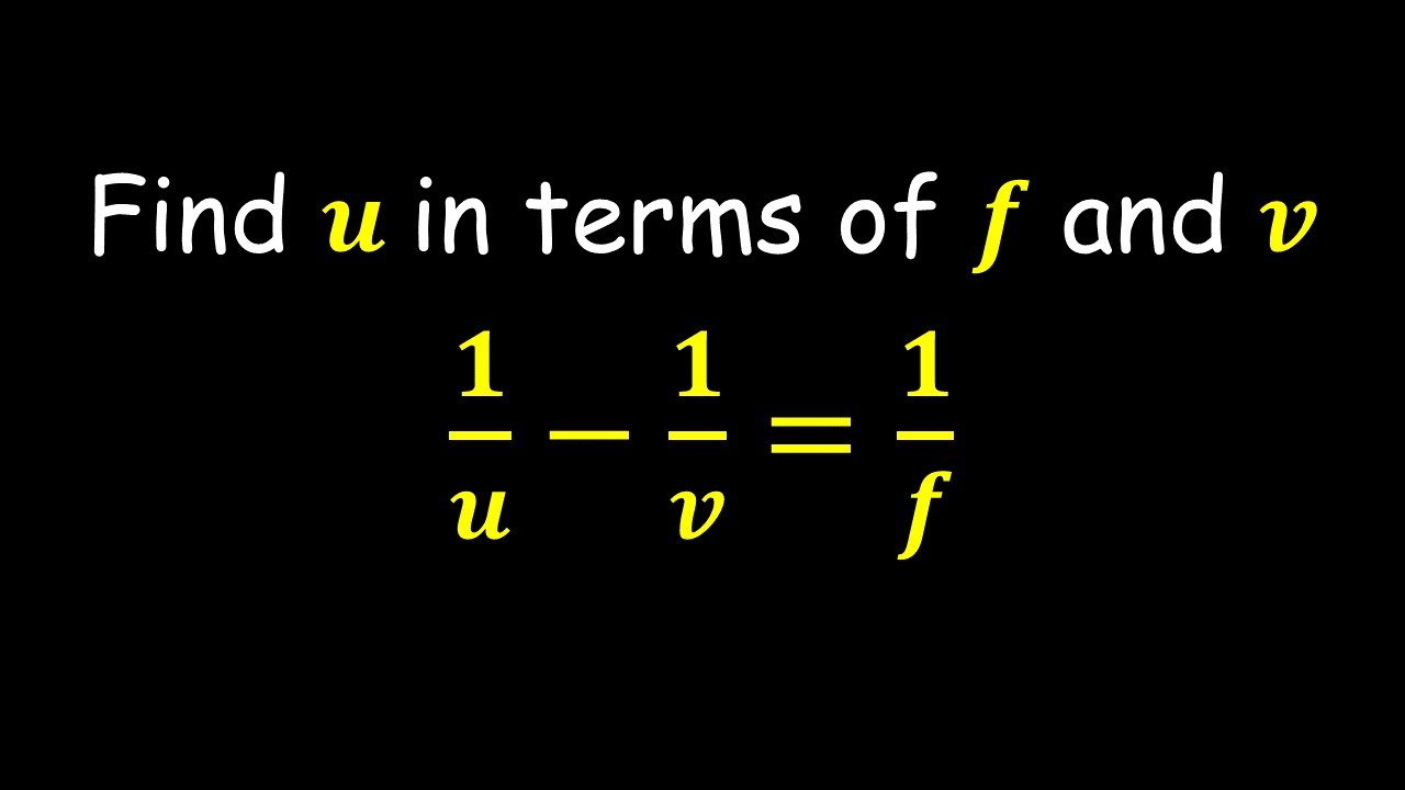 Change of Subject | Likely Examination Questions | Maths Center - YouTube