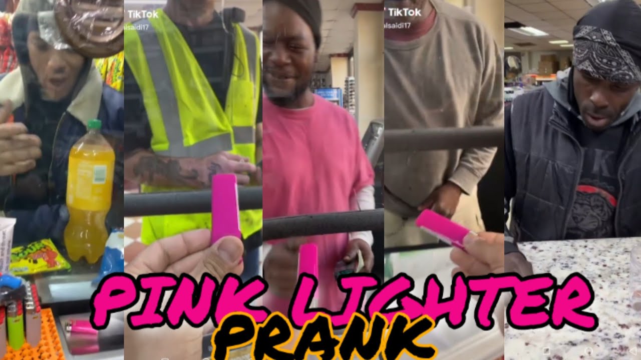 PINK LIGHTER PRANK PART 4 😂 ️ - YouTube
